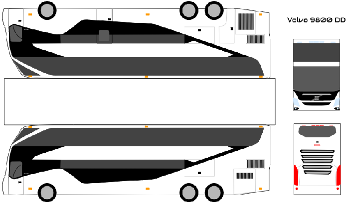 Volvo :: Buses Plantillas Papercraft